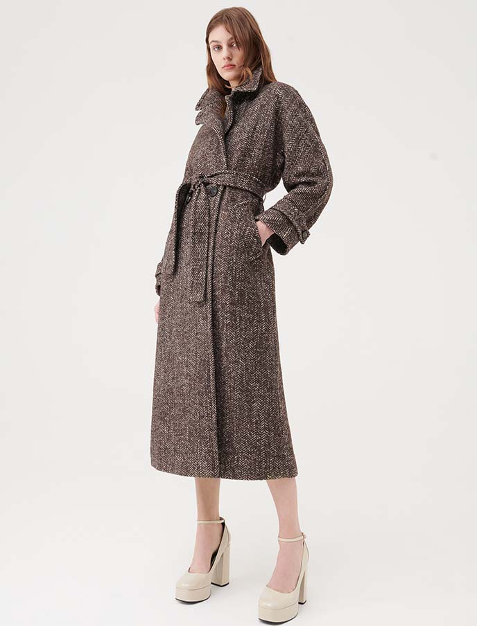 Women’s techno-fibre Coats and Trench Coats | Marella