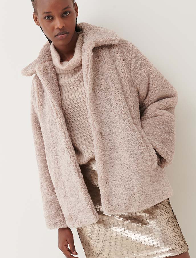 Women’s techno-fibre Coats and Trench Coats | Marella